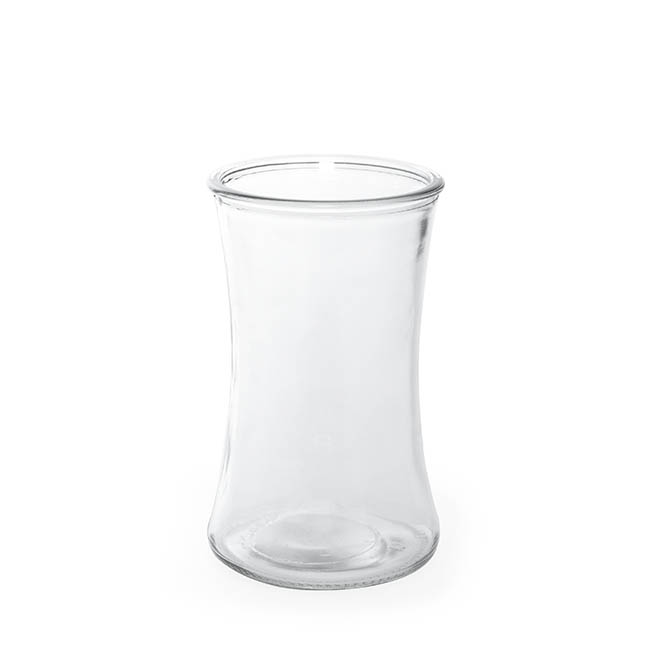 Glass Concave Vase 17cm - Desflora