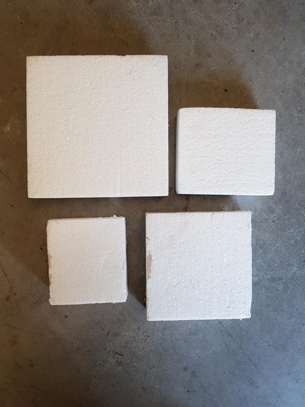 Polystyrene Craft Squares - Desflora