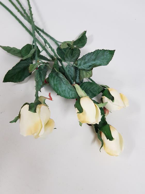 Closed Rosebud Cream 65cm - Desflora