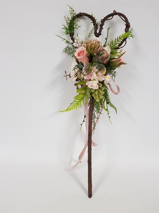 Artificial Flower Wand - "Blush" - Desflora