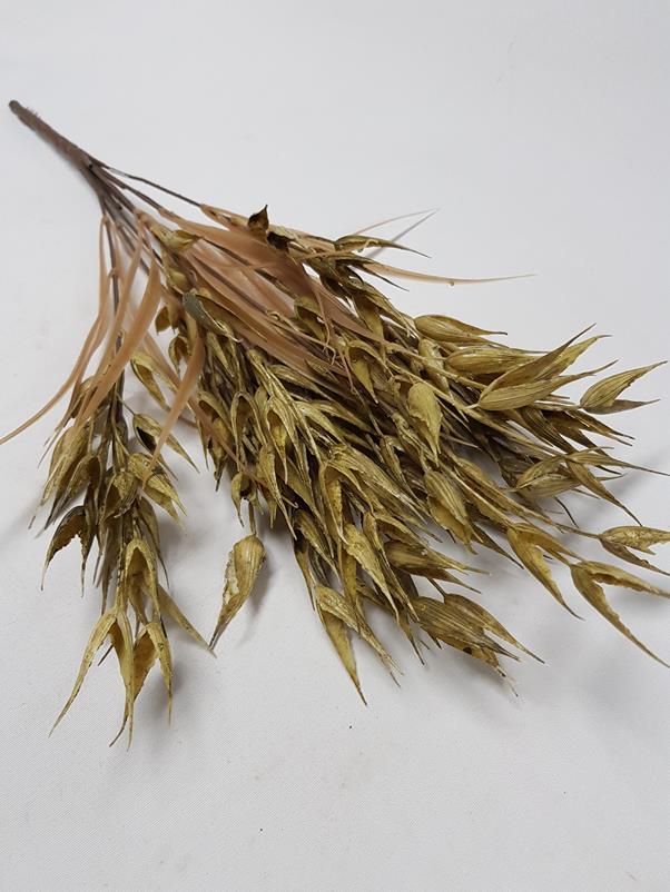 Artificial Wheat Bush Dried Green 50cm - Desflora
