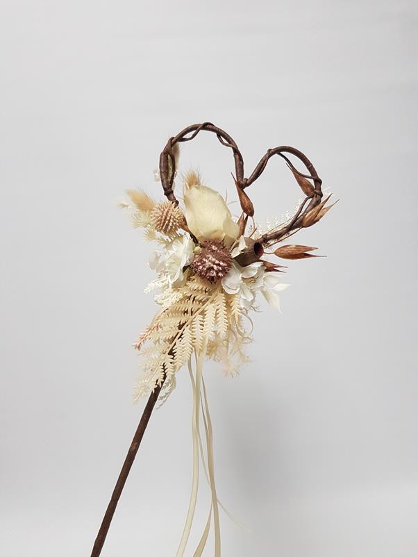 Artificial Flower Wand- Dried Look - Desflora