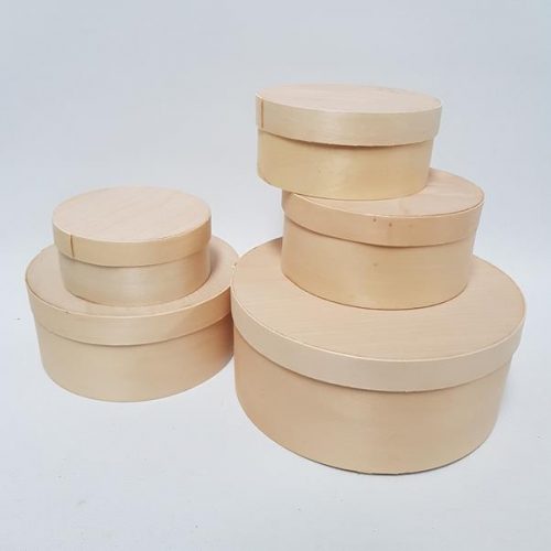 Craft Wood Nesting Boxes with lid Set - Desflora