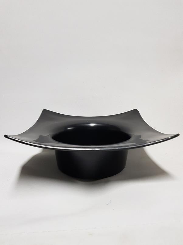 Florist Bowl Square w/Round Base 22cm x 9cm - Desflora