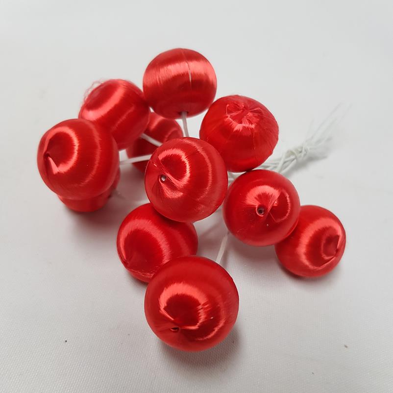 Christmas Balls Bunch Red x12 - Desflora