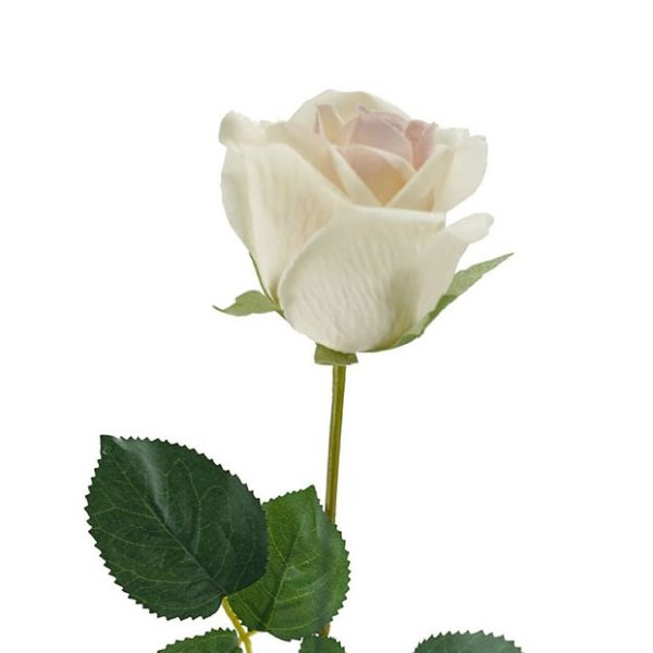 Artificial Rose Samantha Cream Pink 56cm - Desflora