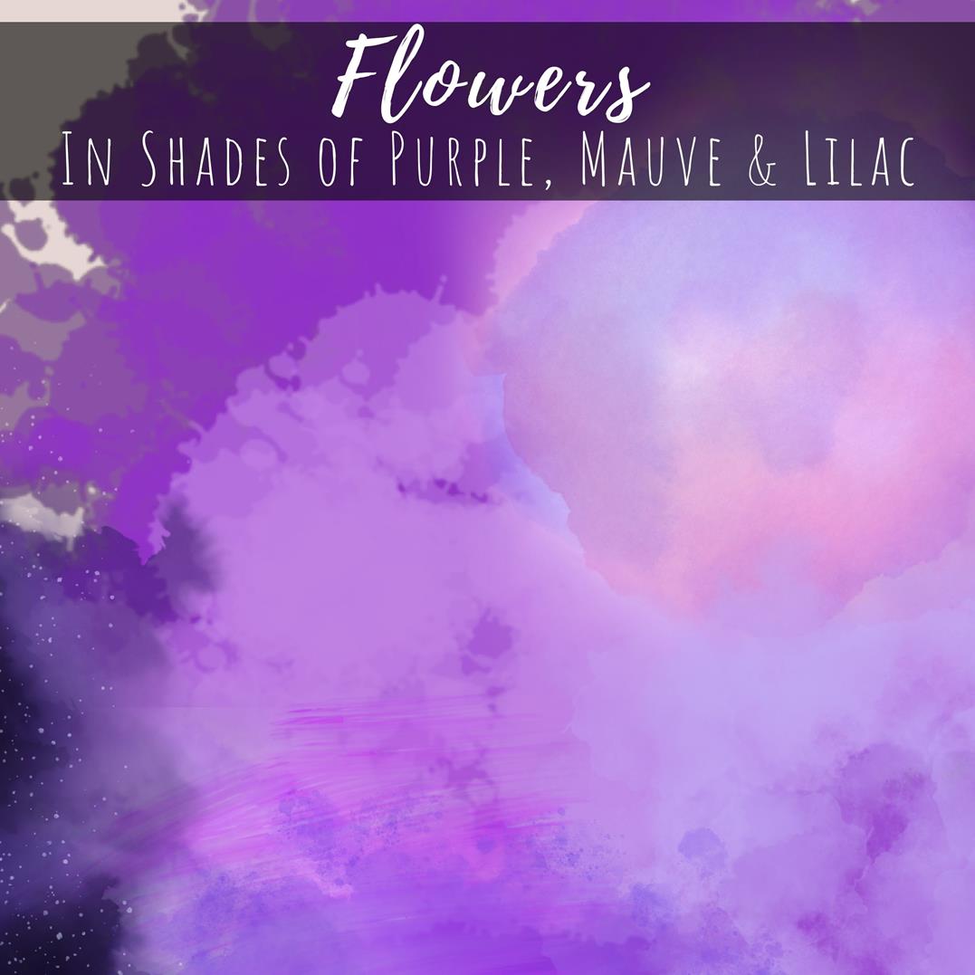 Artificial Flowers in Shades of Purple Mauve Lilac