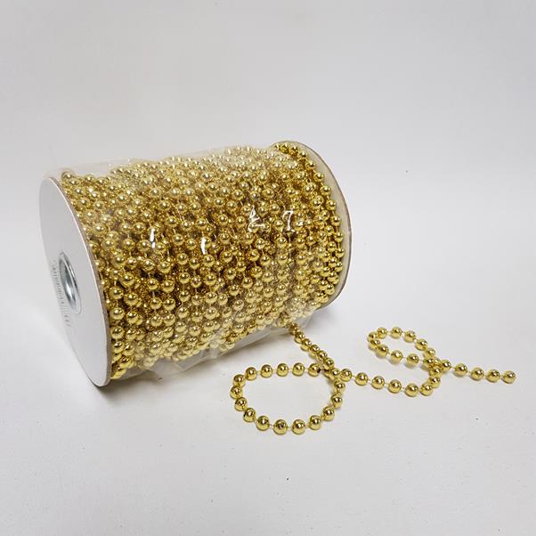 Bead Garland Roll 6mm Gold - Desflora