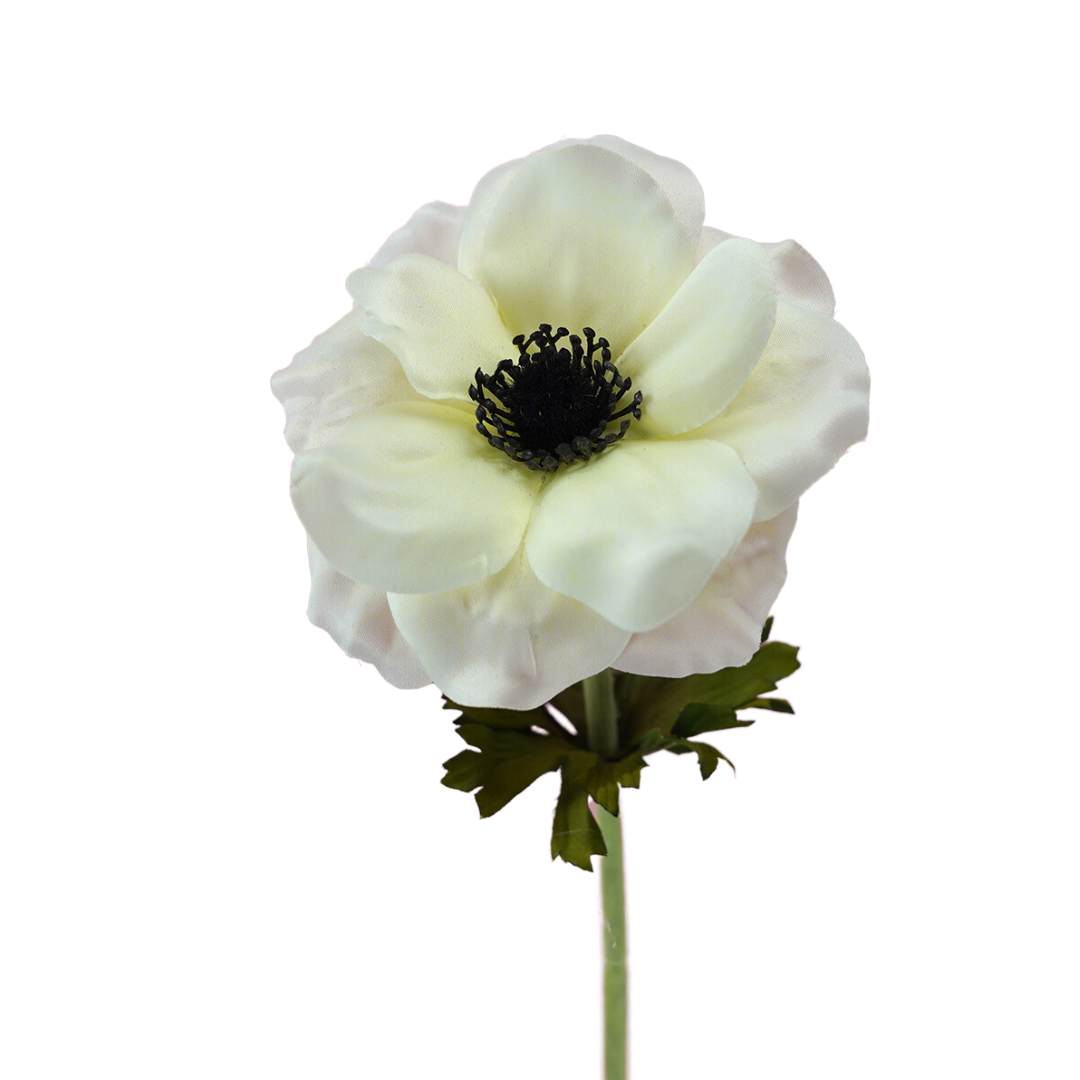 Artificial Anemone White 53cm - Desflora