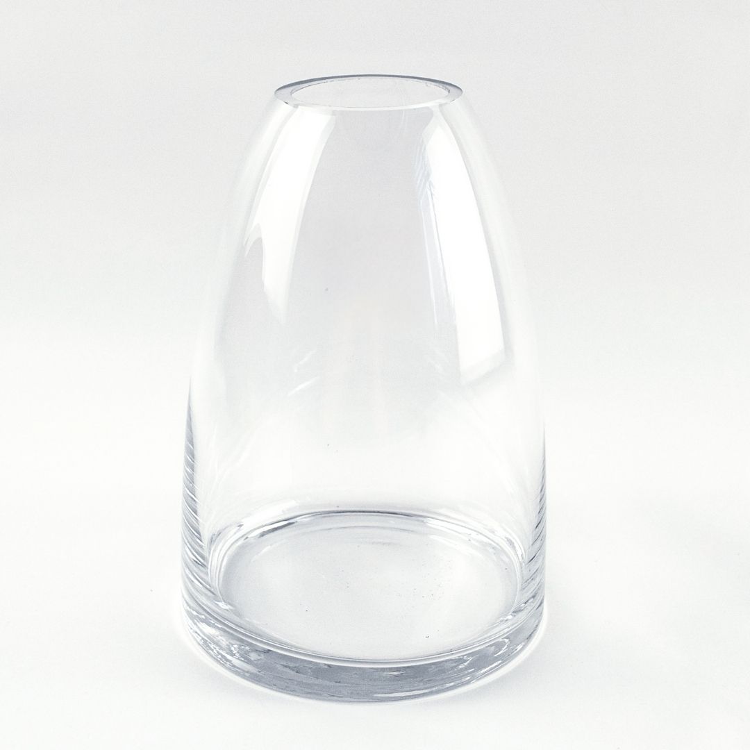 Glass Torpedo Vase 18cm - Desflora