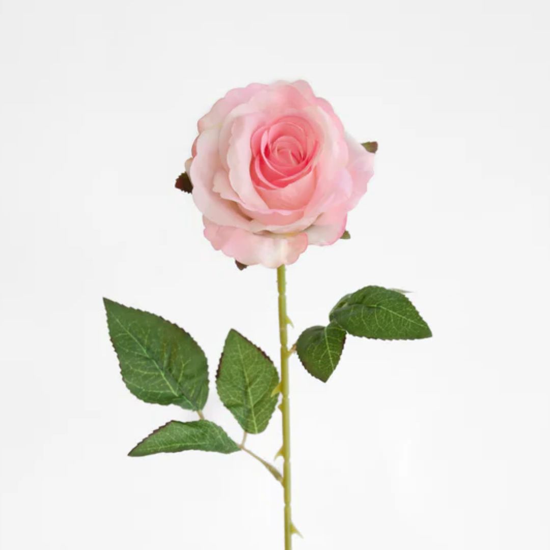 Artificial Rose Winter Pink 55cm - Desflora