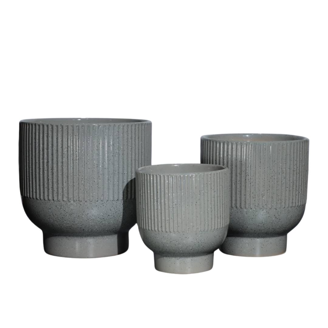 Gusta Pot Grey - Desflora