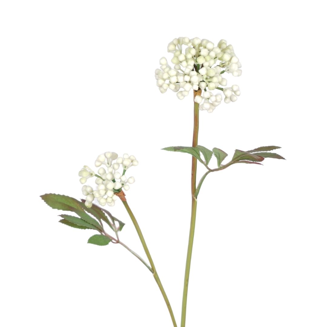 Artificial Berry Clusters White 54cm - Desflora