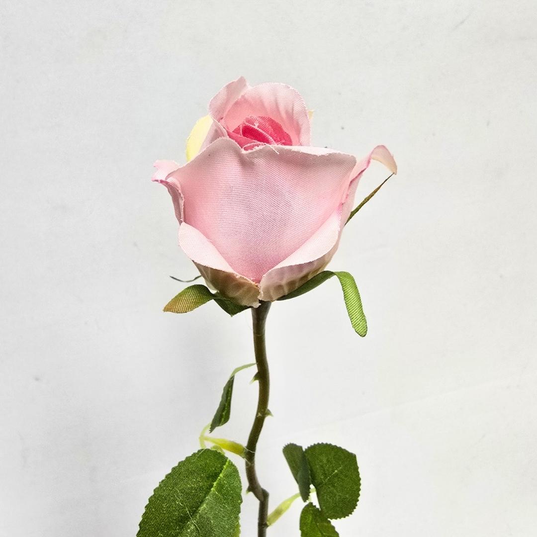 Artificial Rose Bud Bonny Light Pink 38cm - Desflora