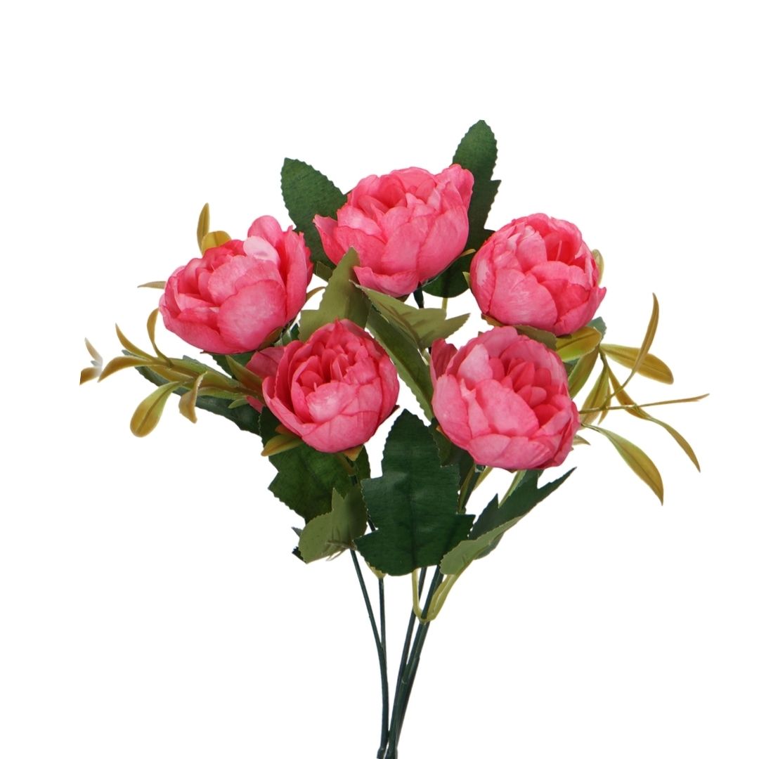 Baby Peony Bunch Hot Pink 30cm - Desflora