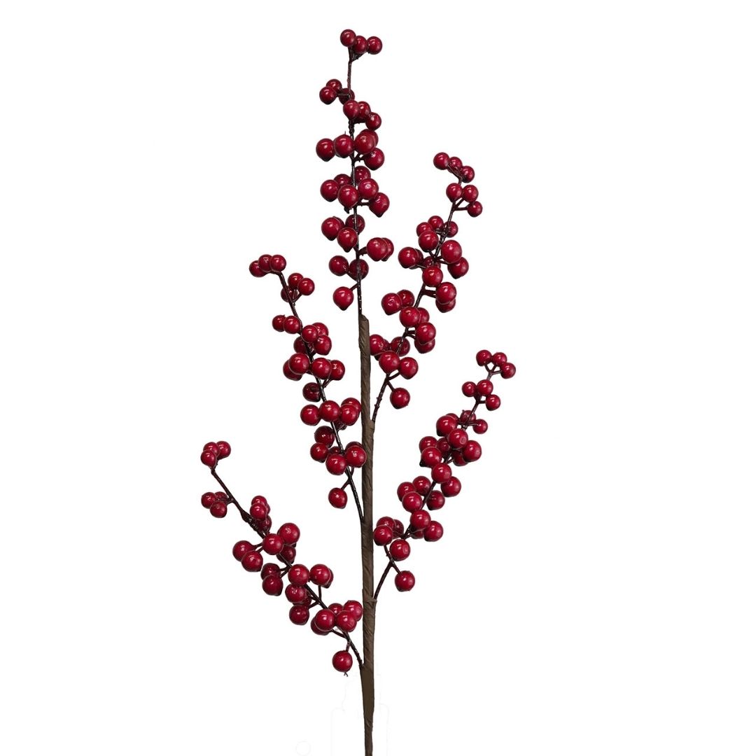 Artificial Berry Ruby Red 76cm - Desflora